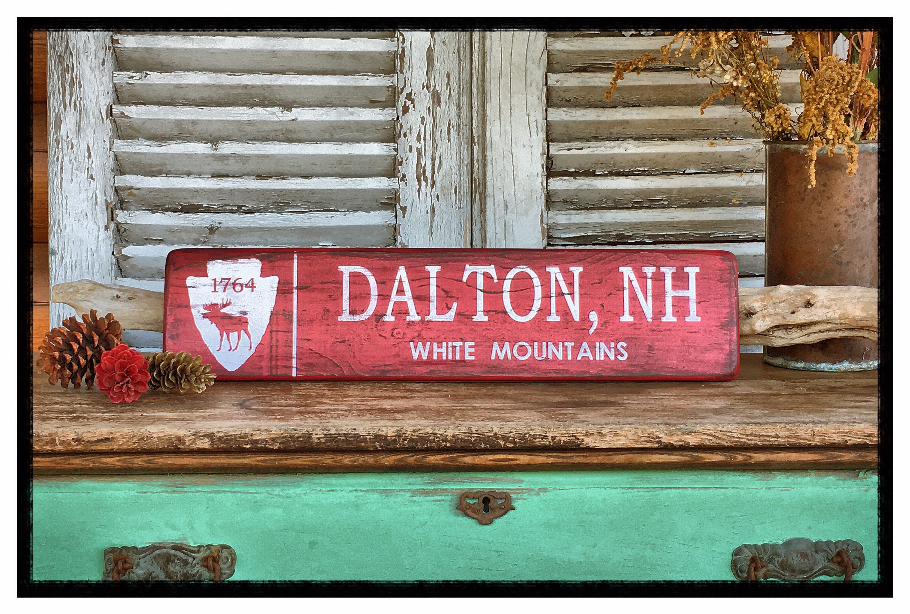 Dalton Sign l Dalton NH l Dalton Painted Sign l Dalton Wooden | Etsy
