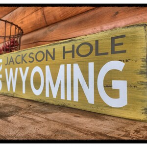 Ski Jackson Hole Sign L Jackson Hole Sign L Jackson Hole WY Sign L ...