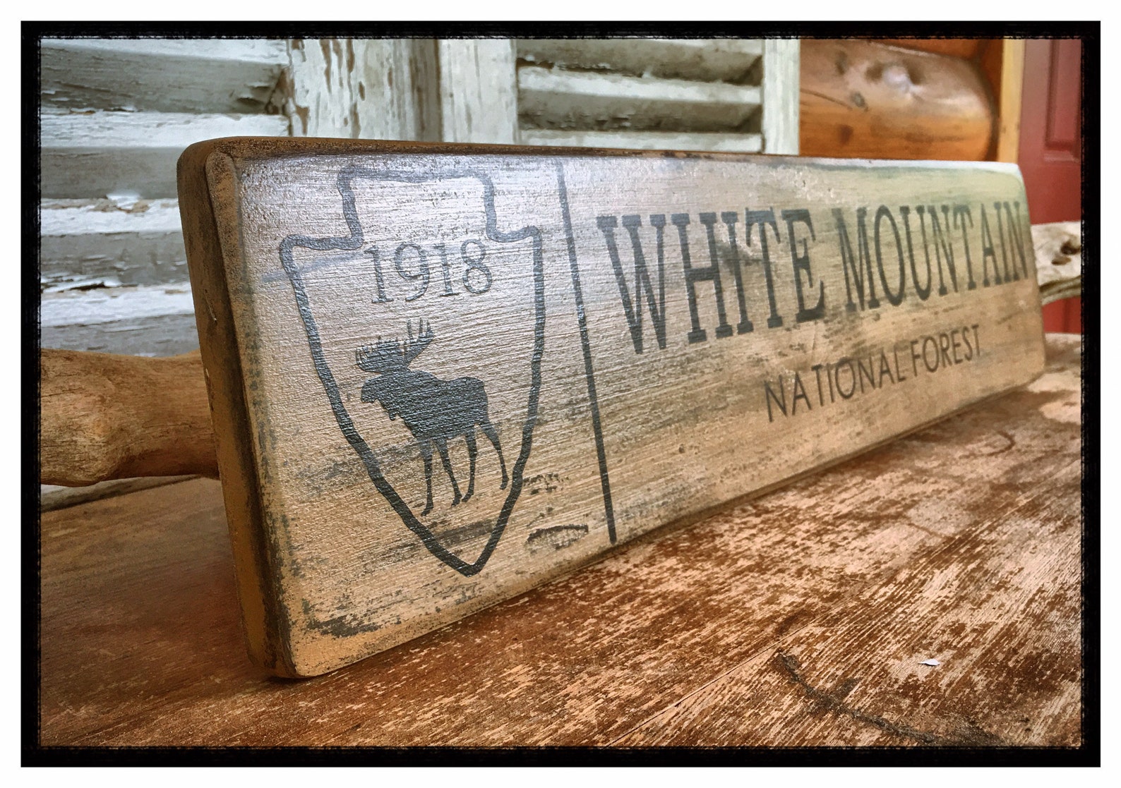 Buy White Mountain National Forest Painted Sign L White Mountain Online ...