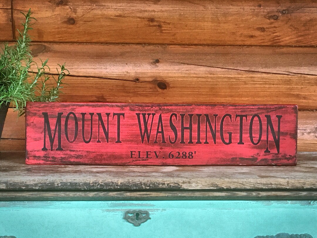 Mount Washington Handpainted Sign - Etsy