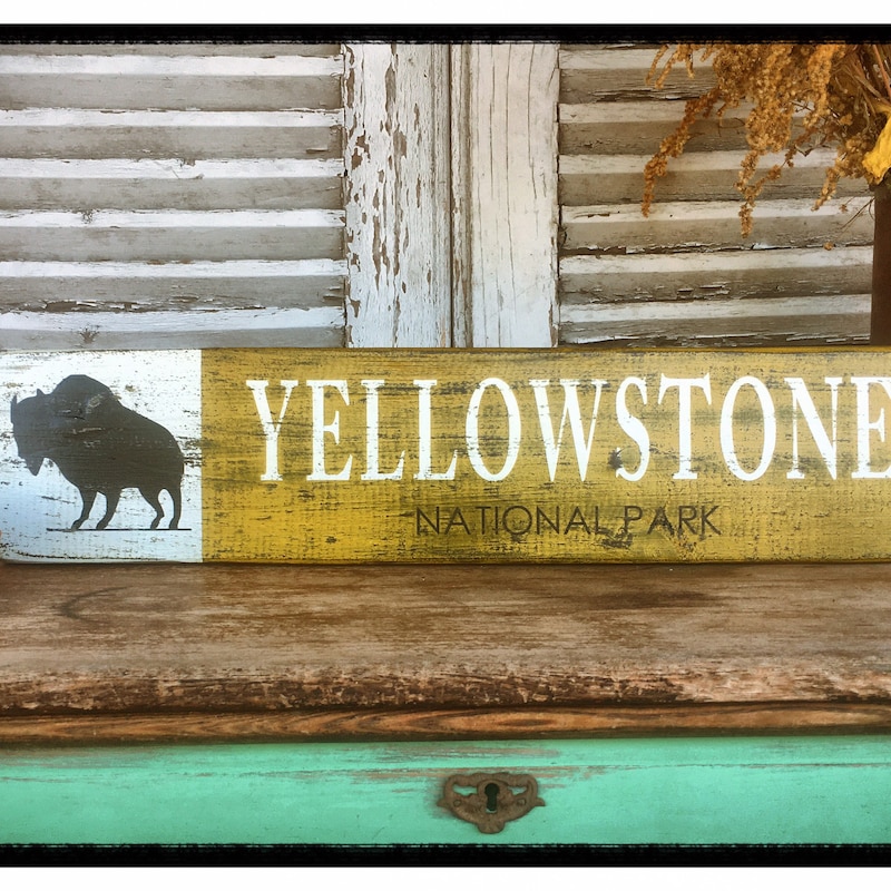 Yellowstone Sign - Etsy