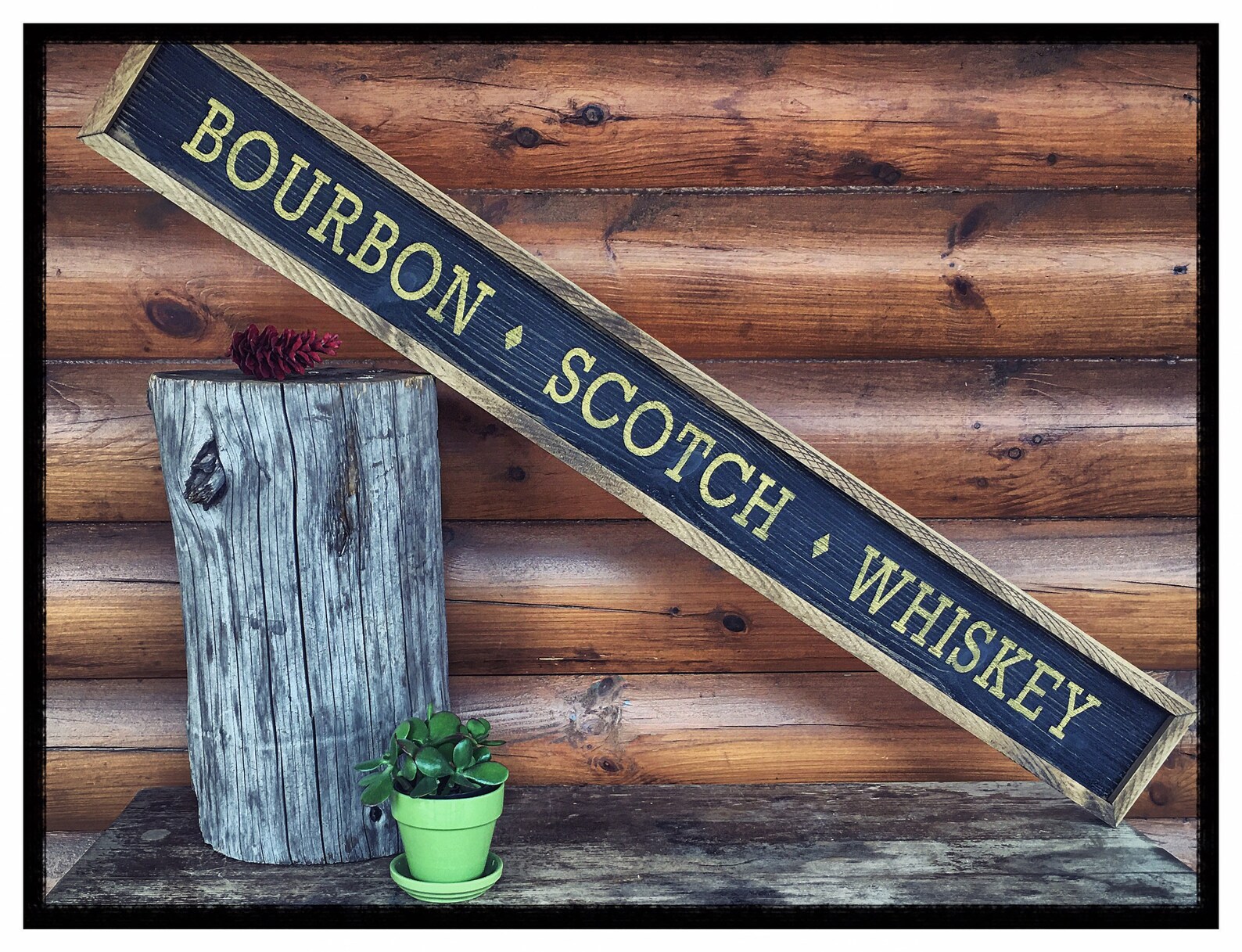 Bourbon Scotch & Whiskey Sign - Etsy