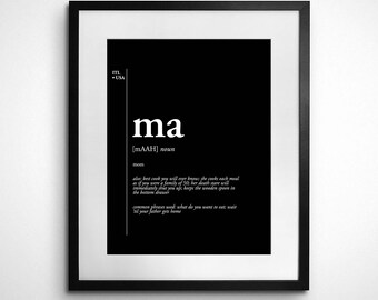 Wackado Definition Italian Slang Funny Print Funny Quotes | Etsy