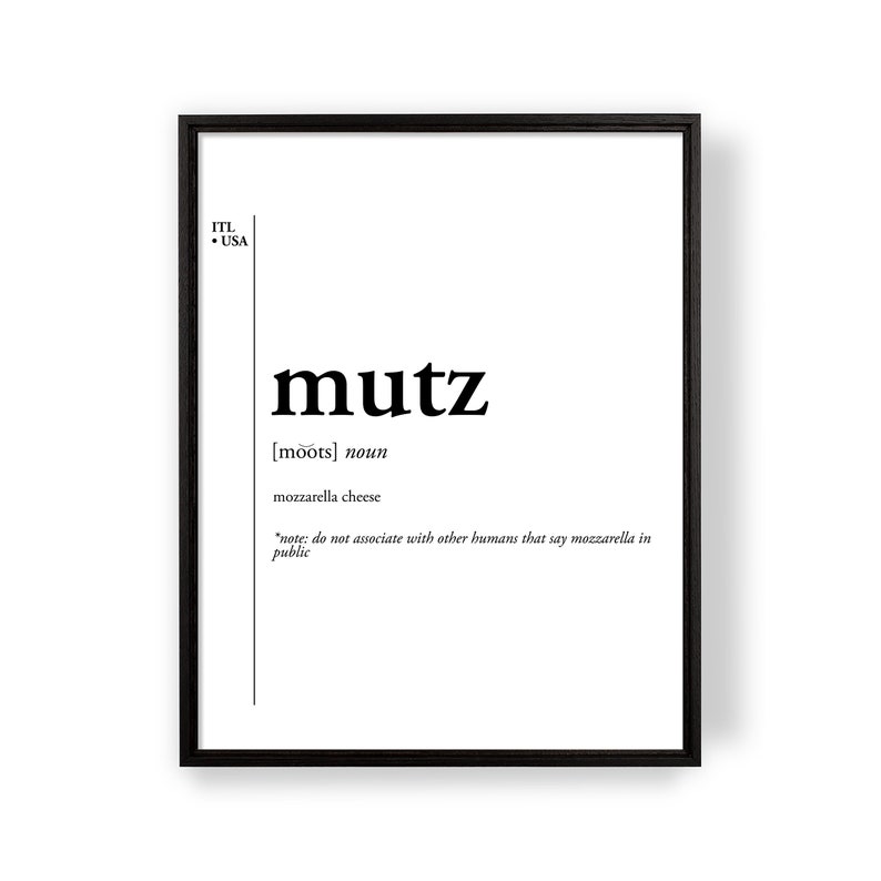 Mutz Definition, Italian Slang | Funny Print, Funny Quotes, Dictionary ...