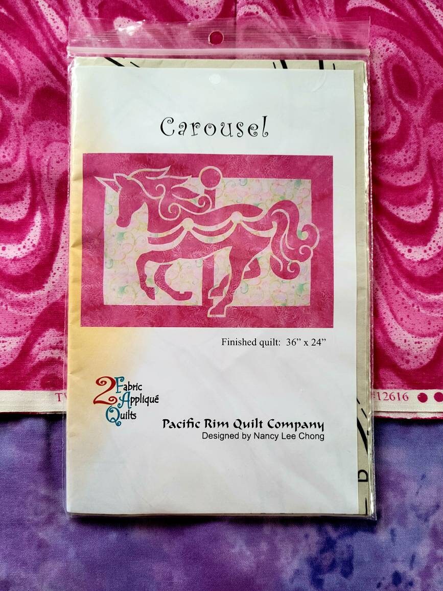 Carousel Horse Applique Quilt Kit: Pattern AND Quilting Cotton | Etsy