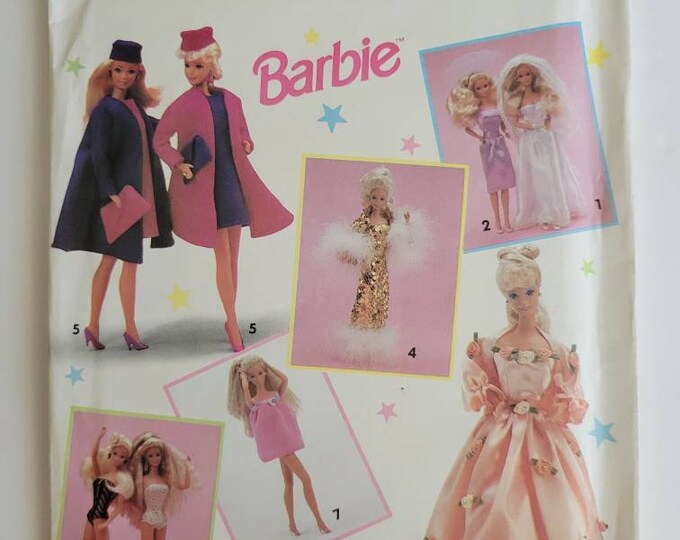 BARBIE Clothes, Simplicity 7601, Vintage Sewing Pattern 11 1/2" Fashion ...