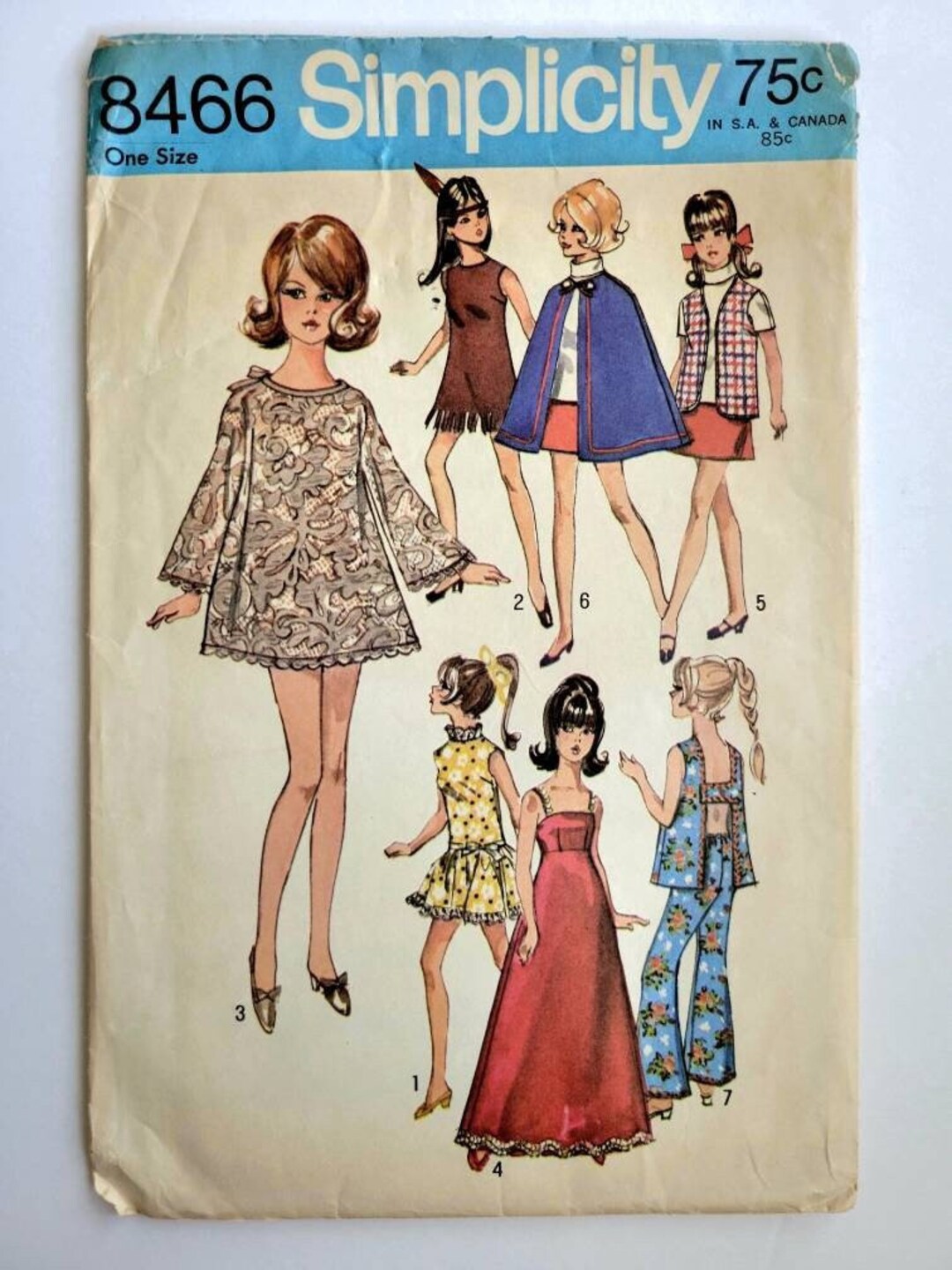BARBIE and Maddie Mod Clothes Simplicity 8466 Vintage Sewing - Etsy