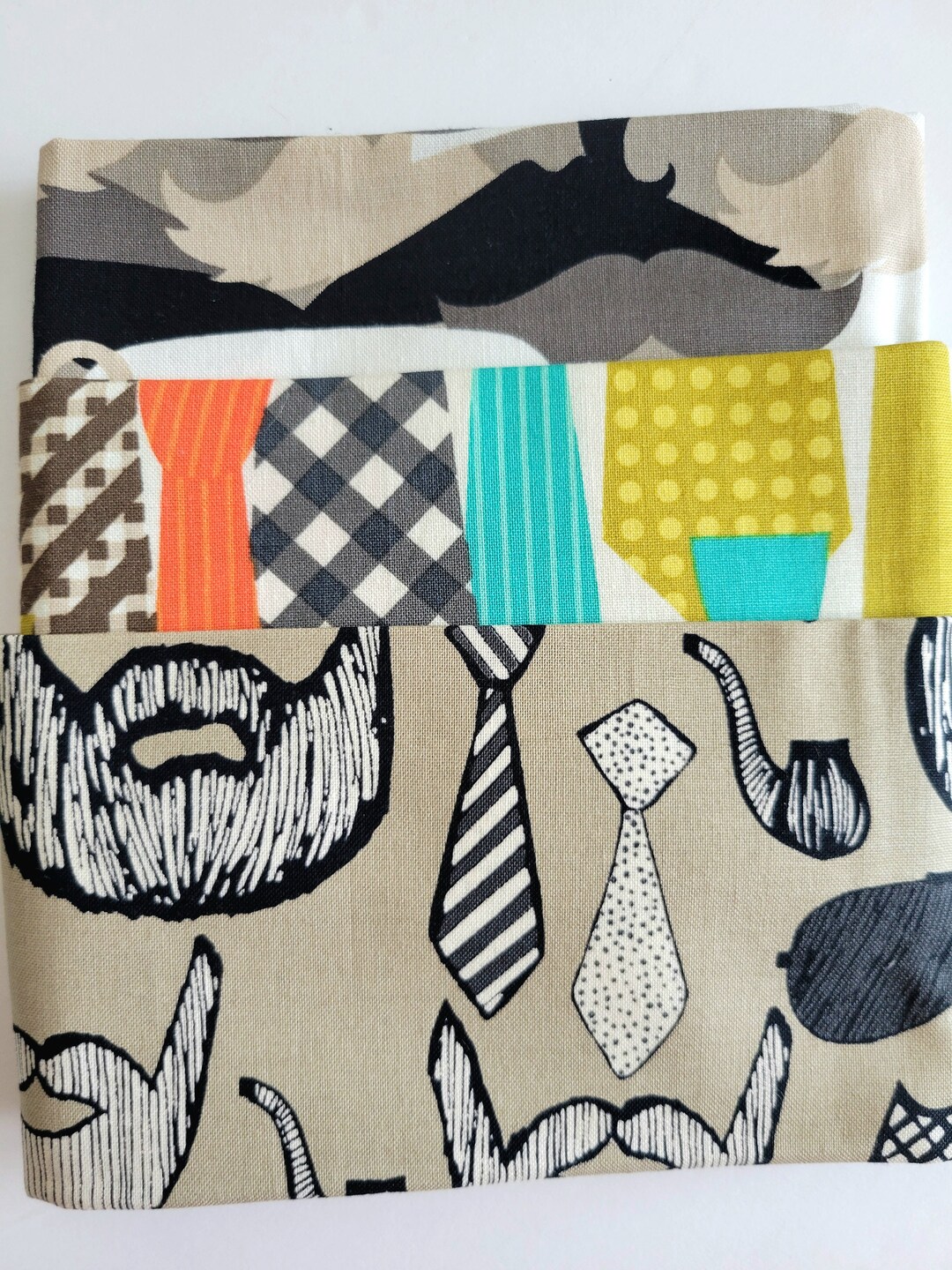 Michael Miller Mustache Man Fabric Bundle - Etsy