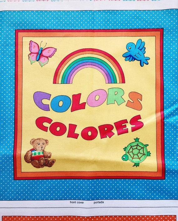 Colors Fabric Book Panel by Quilting Treasures DIY Quiet - Etsy