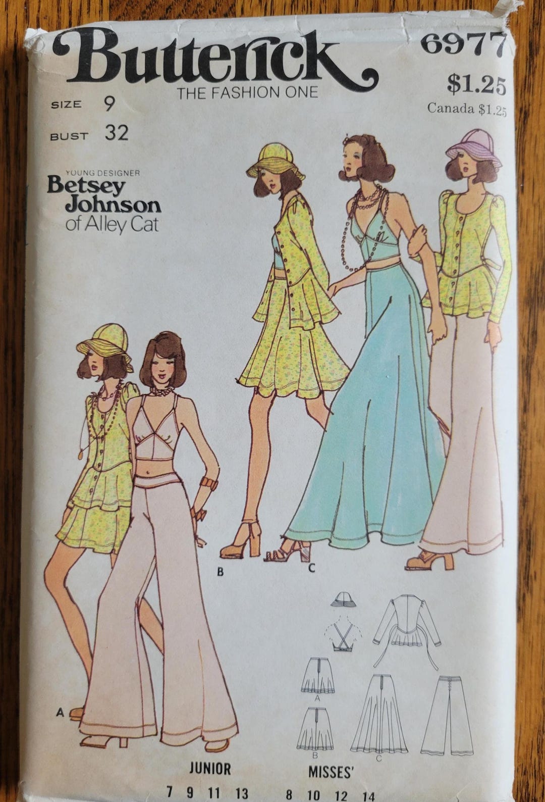 Rare UNCUT FF Collectible Betsy Johnson of Alley Cat Butterick 6977 ...