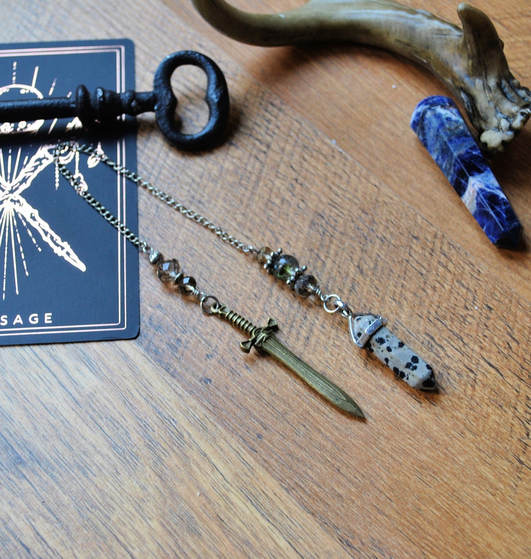 Greek Themis Titan Goddess of Justice Crystal Pendulum, Dowsing ...