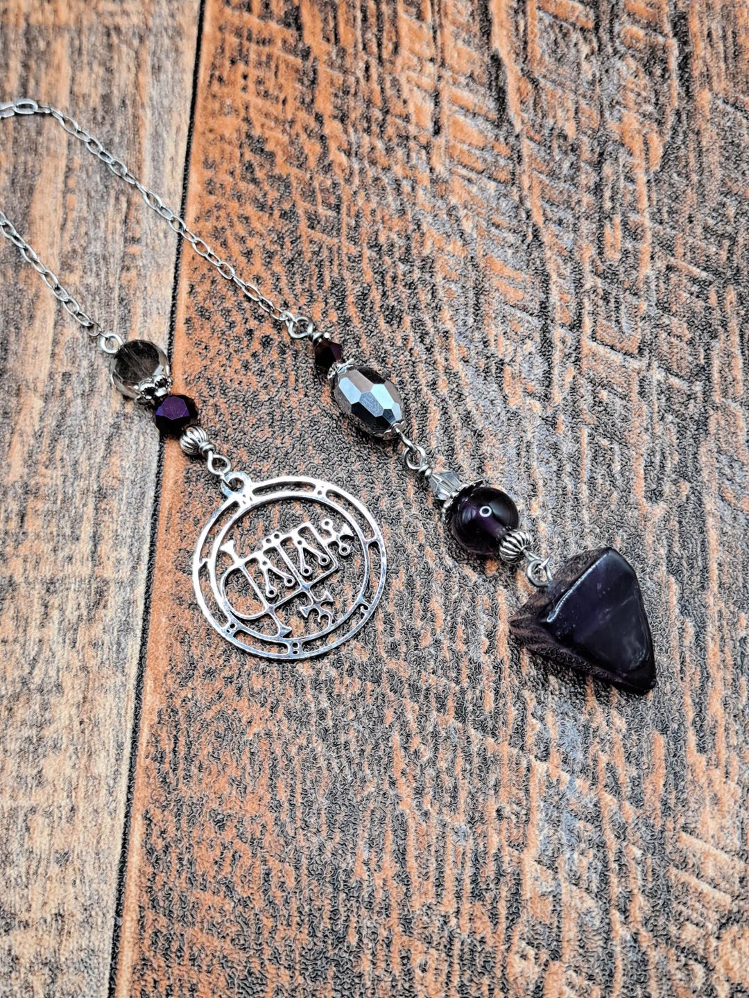 Ars Goetia Grimoire Demon Malphas Crystal Pendulum, Dowsing, Divination ...
