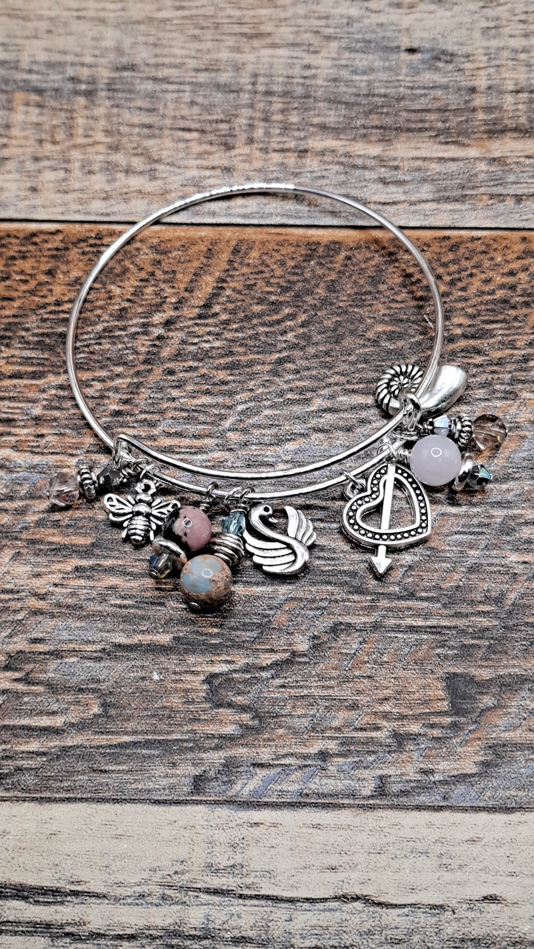 Greek Goddess of Love Aphrodite Bangle Bracelet, Pagan, Wiccan, Hellenismos, Witchcraft - Etsy