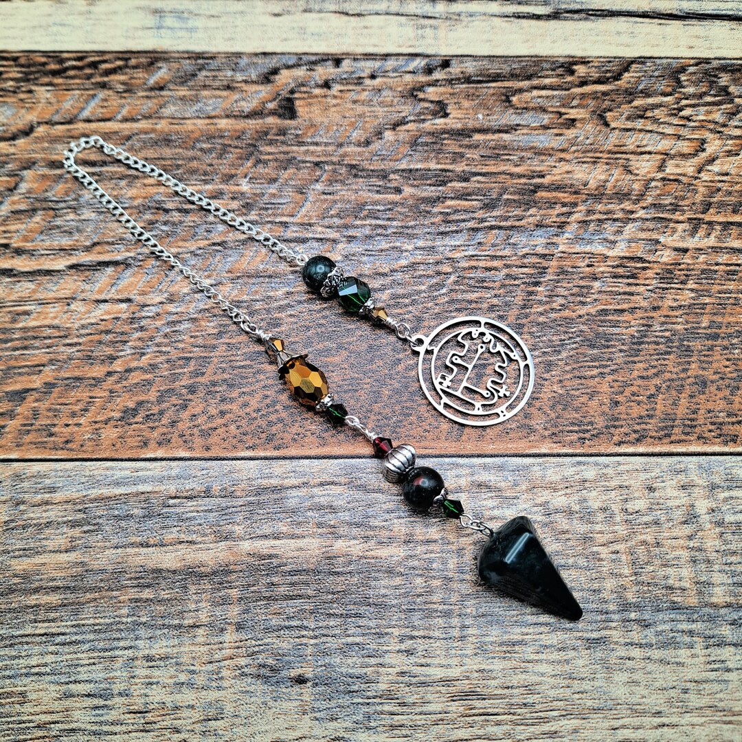 Ars Goetia Grimoire Demon Stolas Crystal Pendulum, Dowsing, Divination ...