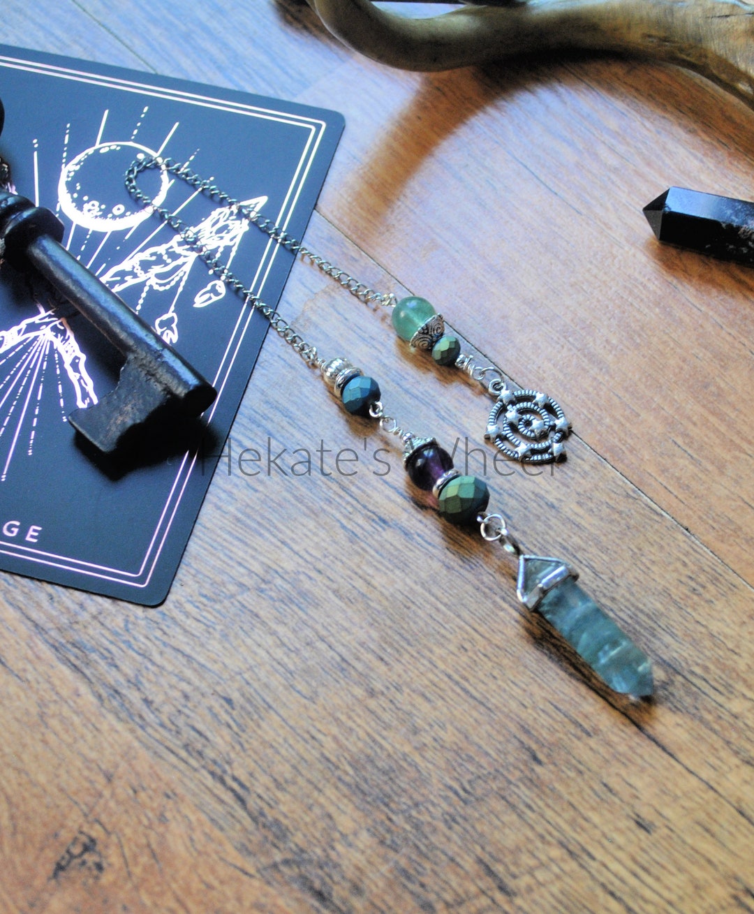Greek Uranus Titan God of Heaven and Stars Crystal Pendulum, Dowsing ...