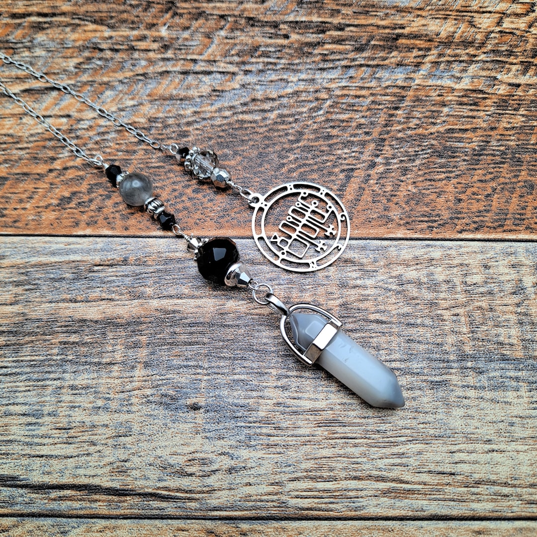 Ars Goetia Grimoire Demon Haagenti Crystal Pendulum, Dowsing ...