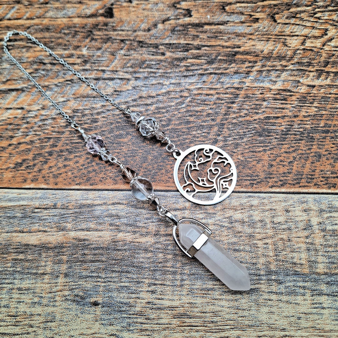 Greek Selene Goddess of the Moon Crystal Pendulum, Dowsing, Divination ...