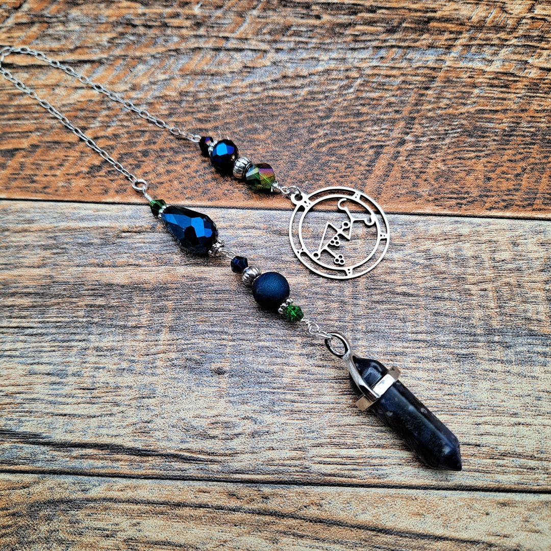 Ars Goetia Grimoire Demon Morax Crystal Pendulum, Dowsing, Divination ...