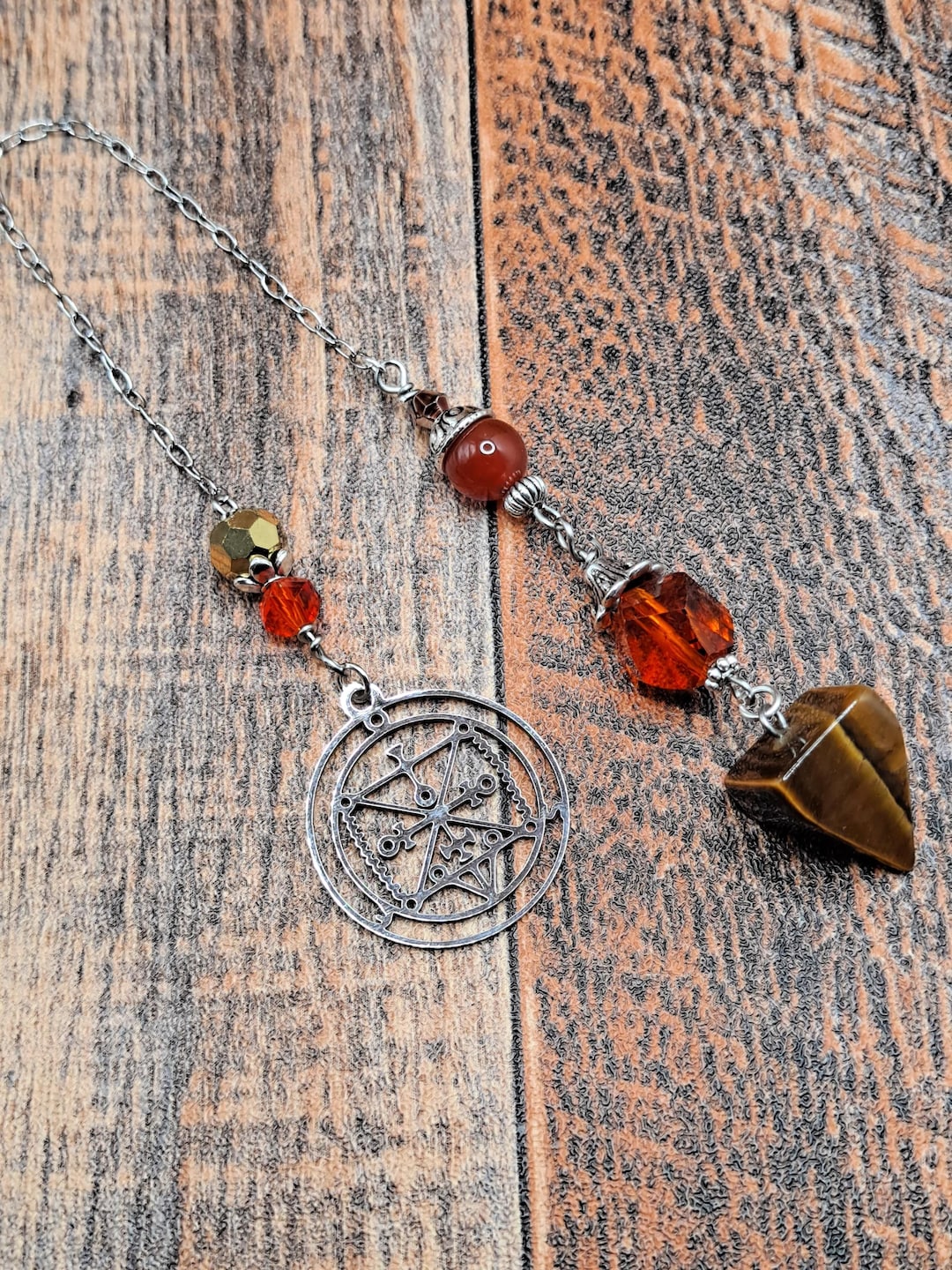 Ars Goetia Grimoire Demon Ose Crystal Pendulum, Dowsing, Divination ...