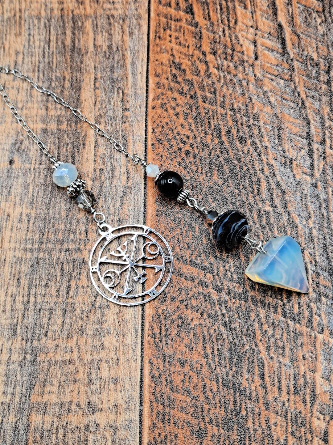 Ars Goetia Grimoire Demon Murmur Crystal Pendulum, Dowsing, Divination ...