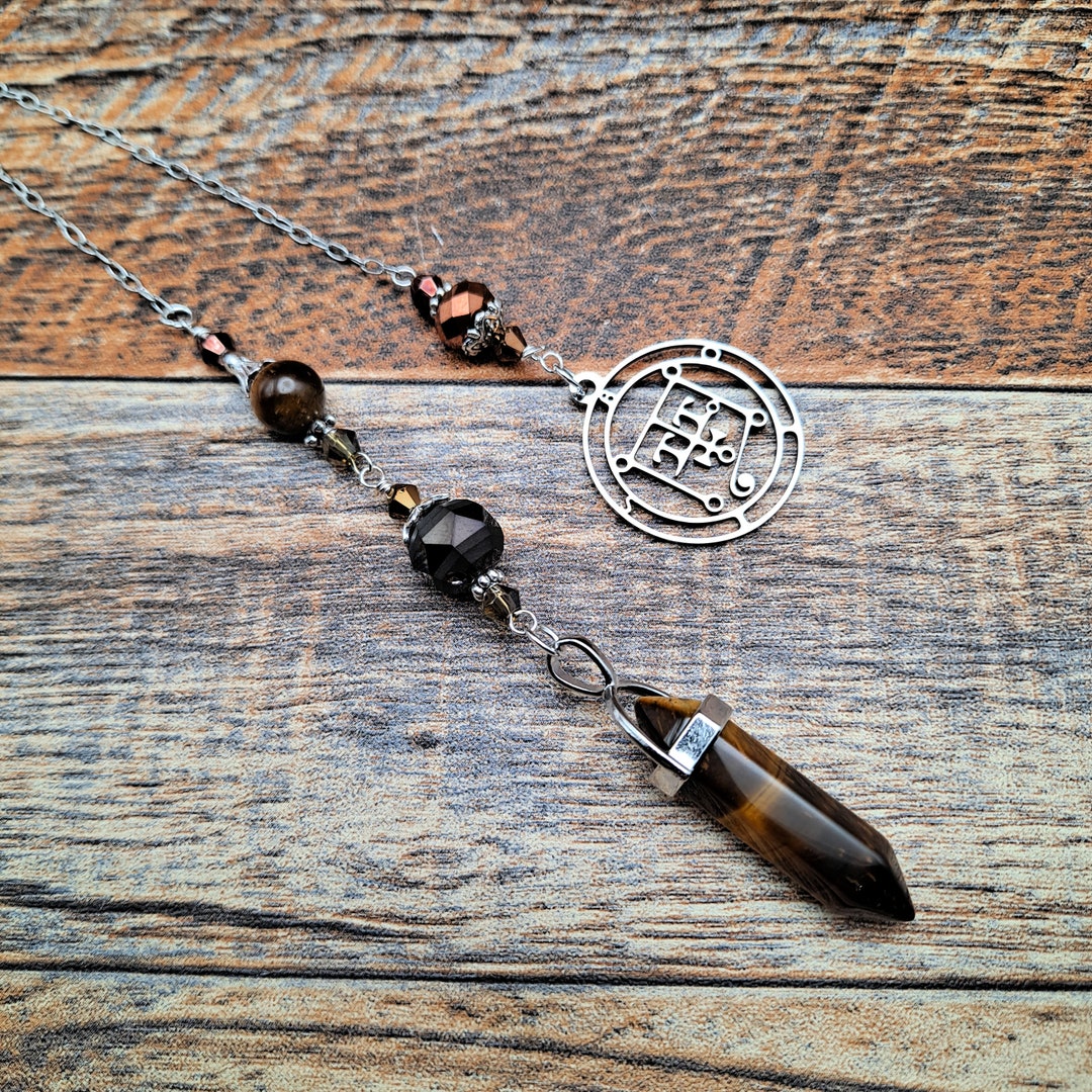 Ars Goetia Grimoire Demon Botis Crystal Pendulum, Dowsing, Divination ...