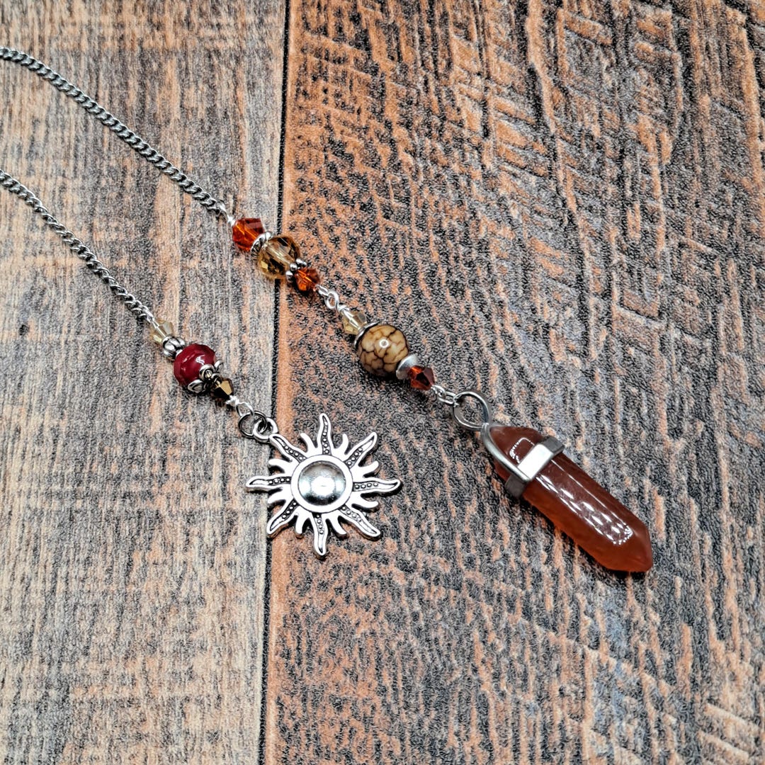 Egyptian Ra God of the Sun and Creation Crystal Pendulum, Dowsing ...