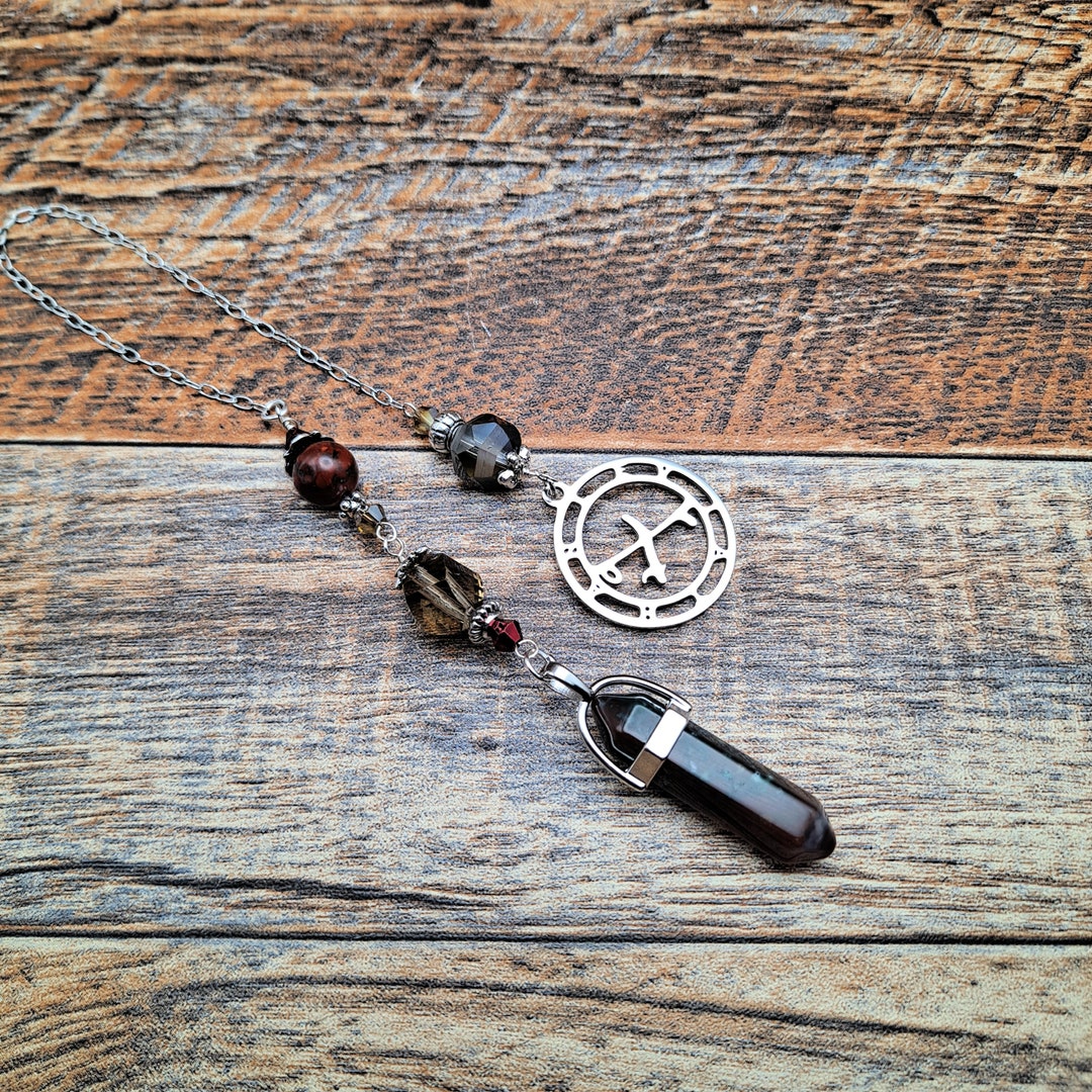 Ars Goetia Grimoire Demon Leviathan Crystal Pendulum, Dowsing ...