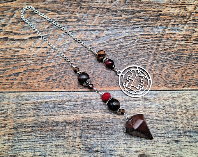Ars Goetia Grimoire Demon Stolas Crystal Pendulum, Dowsing, Divination ...