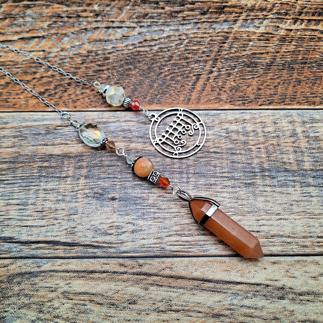 Ars Goetia Grimoire Demon Gusion Crystal Pendulum, Dowsing, Divination ...