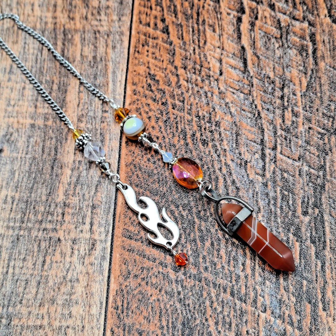 Norse Loki God of Mischief and Change Crystal Pendulum, Dowsing ...