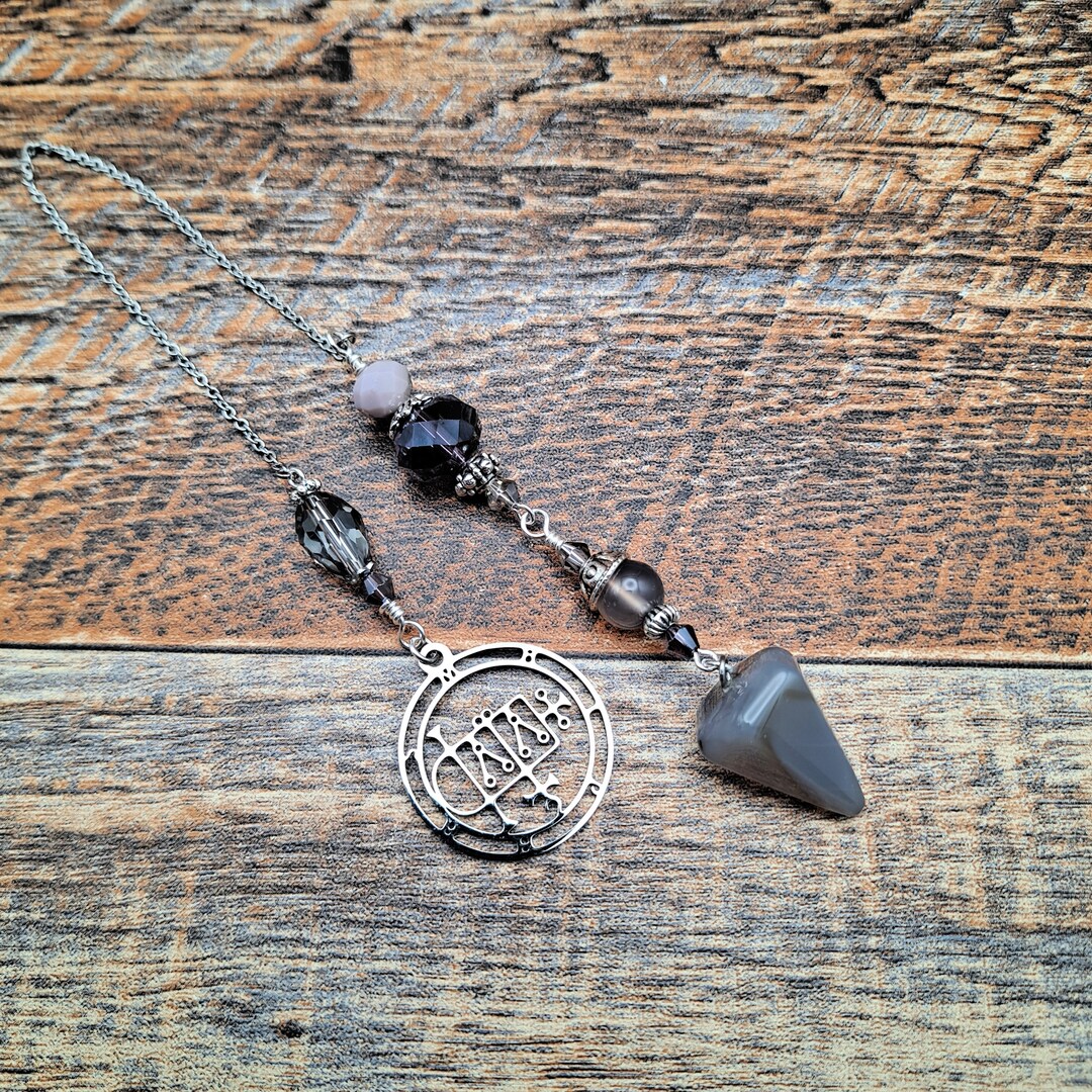 Ars Goetia Grimoire Demon Malphas Crystal Pendulum, Dowsing, Divination ...