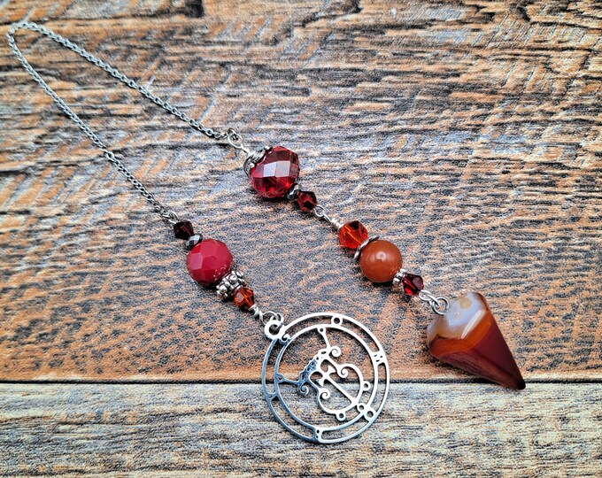 Ars Goetia Grimoire Demon Gremory Crystal Pendulum, Dowsing, Divination ...