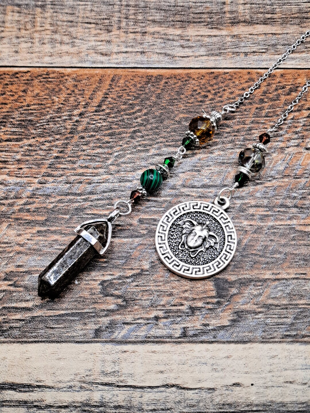 Greek Medusa Gorgon Goddess Crystal Pendulum, Dowsing, Divination ...