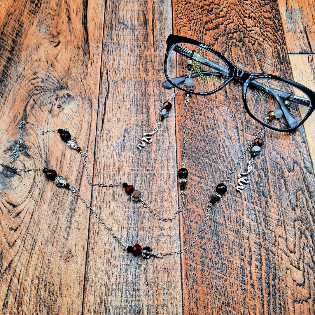 Greek Medusa Gorgon Goddess Eye Glasses Chain, Pagan, Wiccan, Hellismos ...