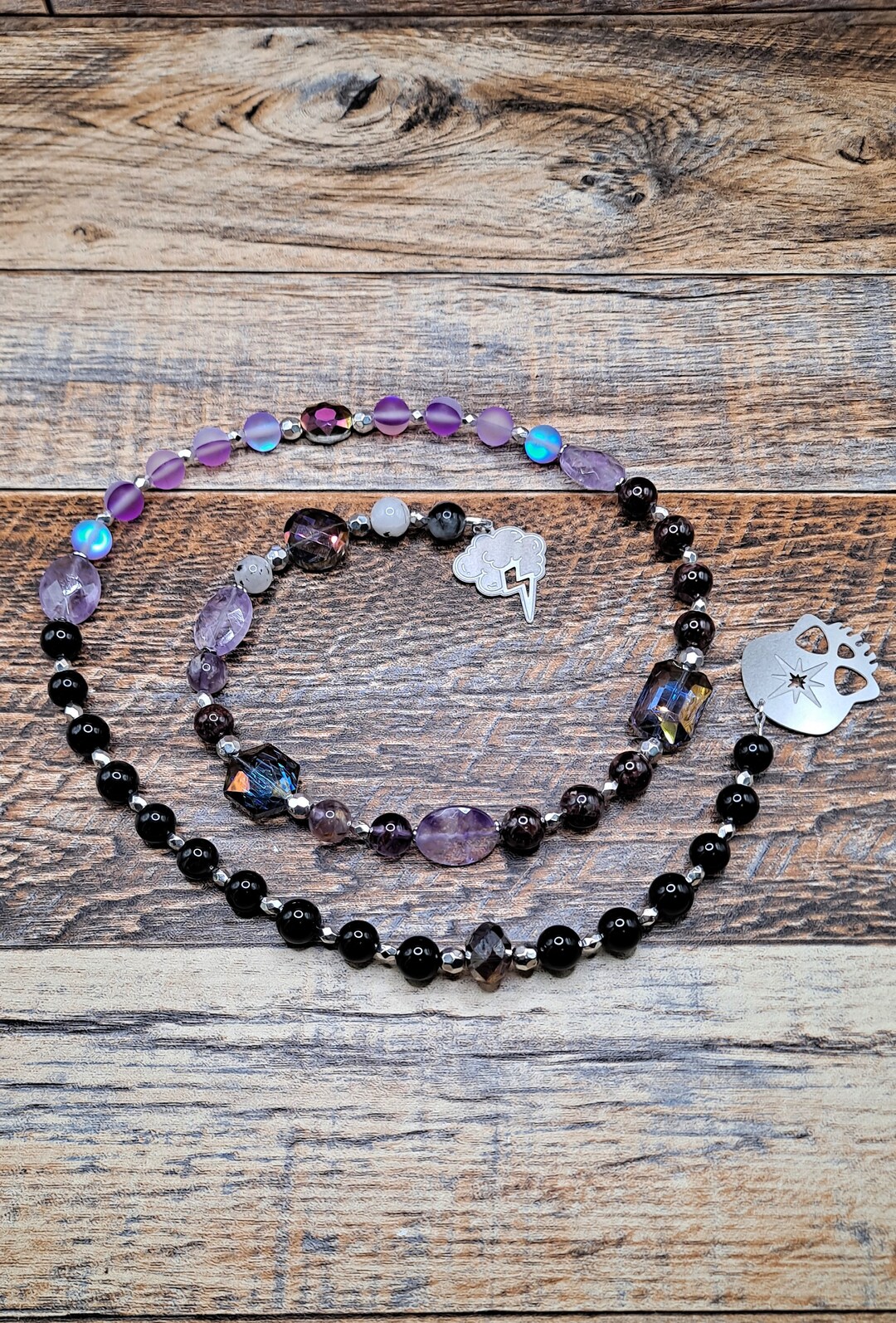 Yoruban Orisha God Oya Pagan Prayer Meditation Beads and Witch's Ladder ...