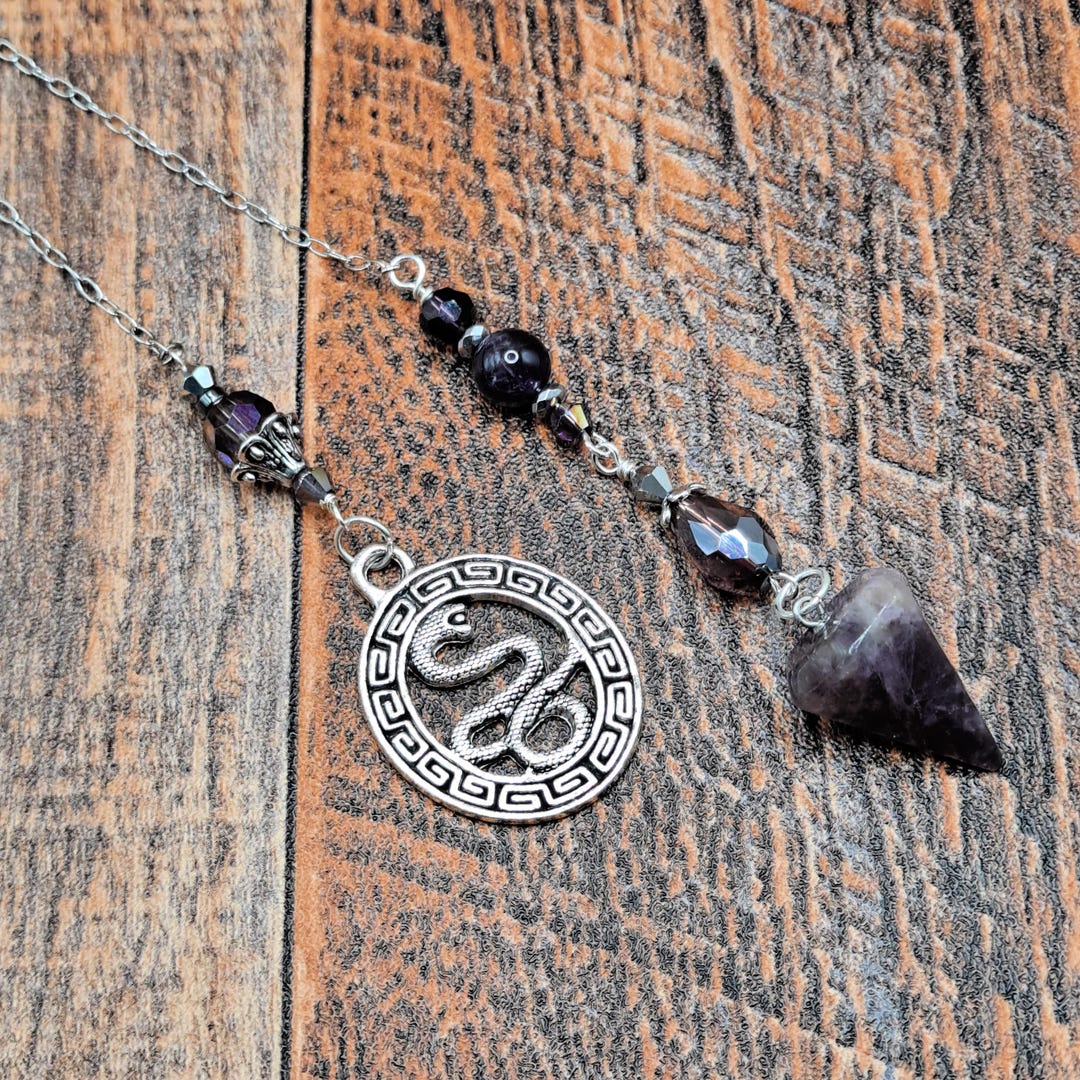 Greek Medusa Gorgon Goddess Crystal Pendulum, Dowsing, Divination ...