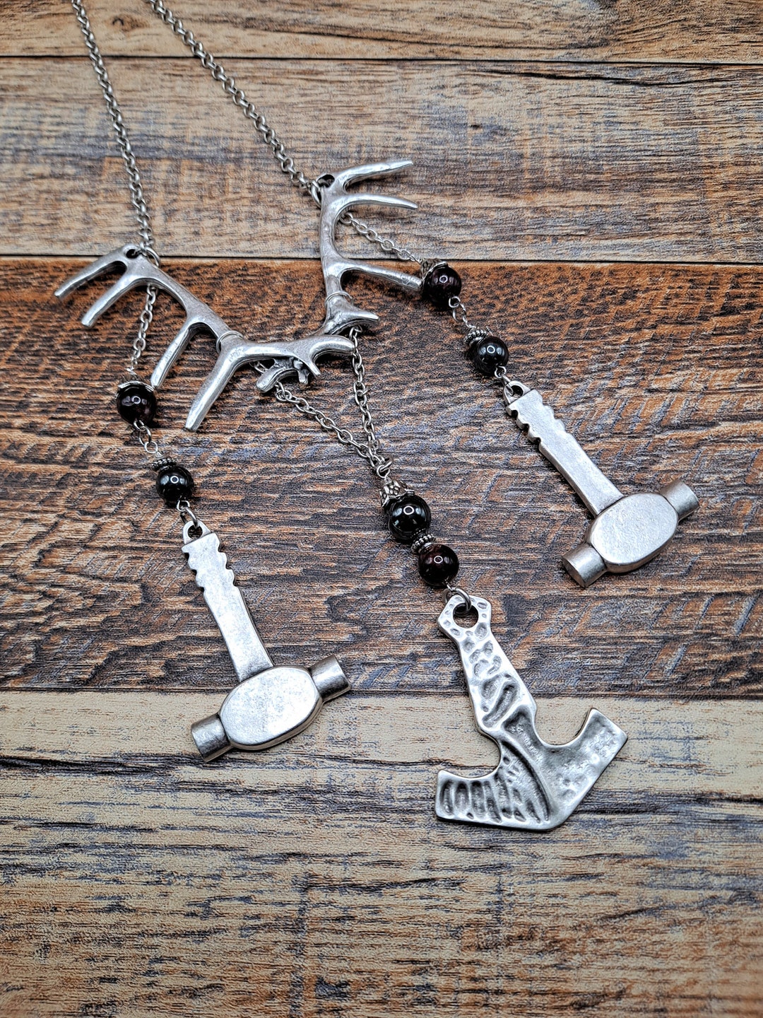 Thor's Hammer High Priestess Carcanet, Ritual Necklace, Pagan, Wiccan ...