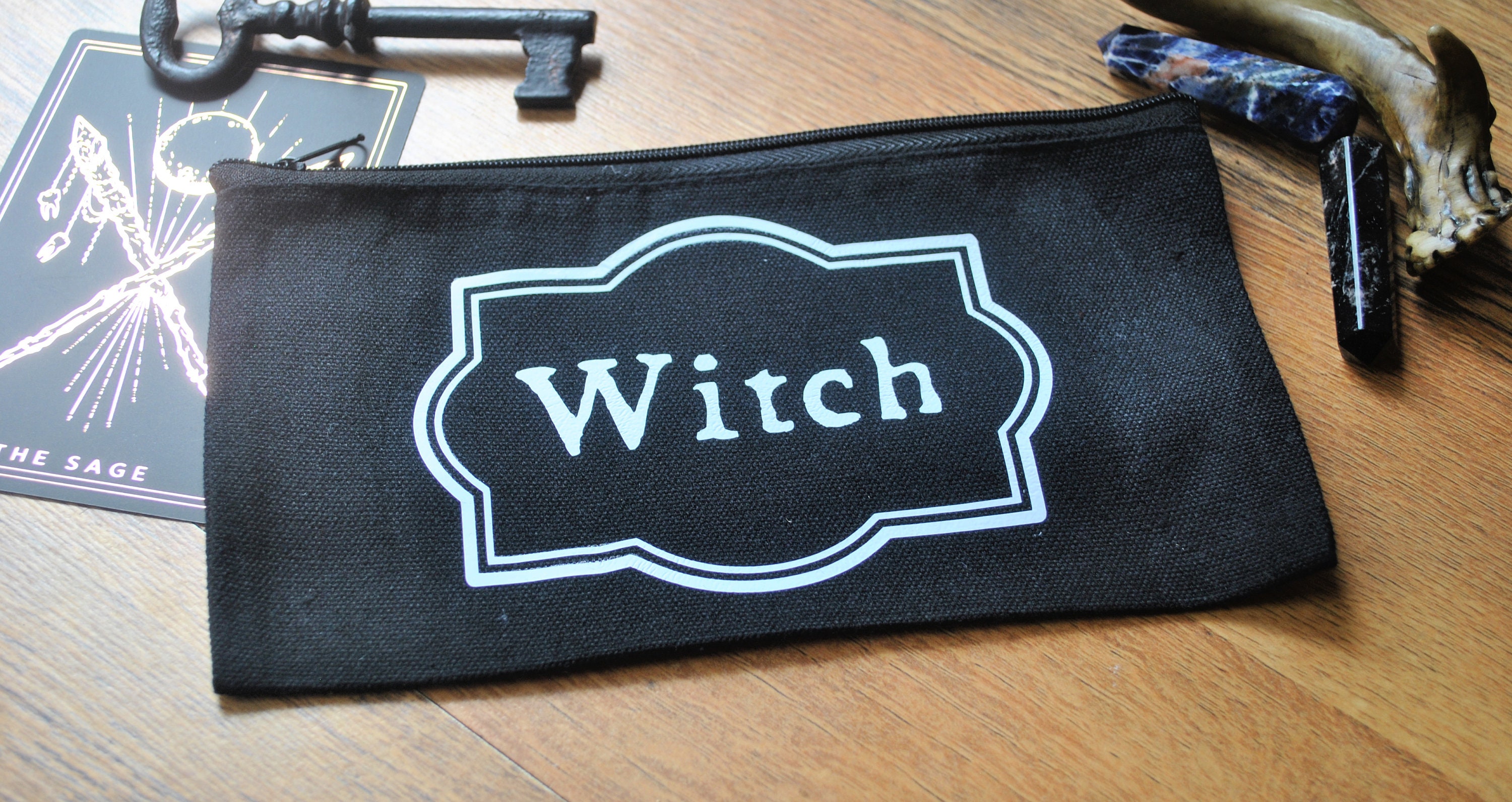 Witch Makeup Accessory Bag Mystical Wiccan Pagan Witch Tote | Etsy