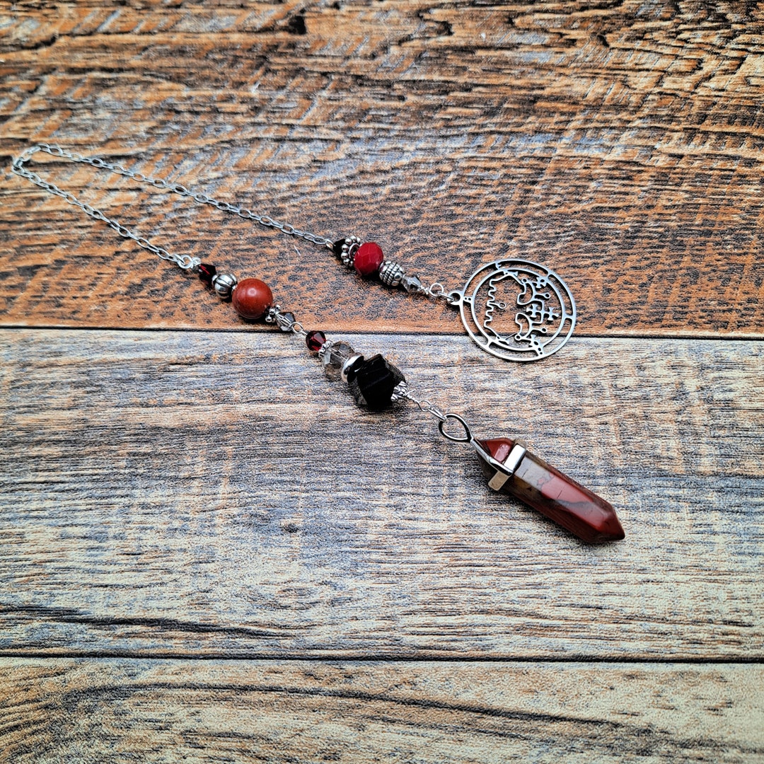 Ars Goetia Grimoire Demon Belial Crystal Pendulum, Dowsing, Divination ...