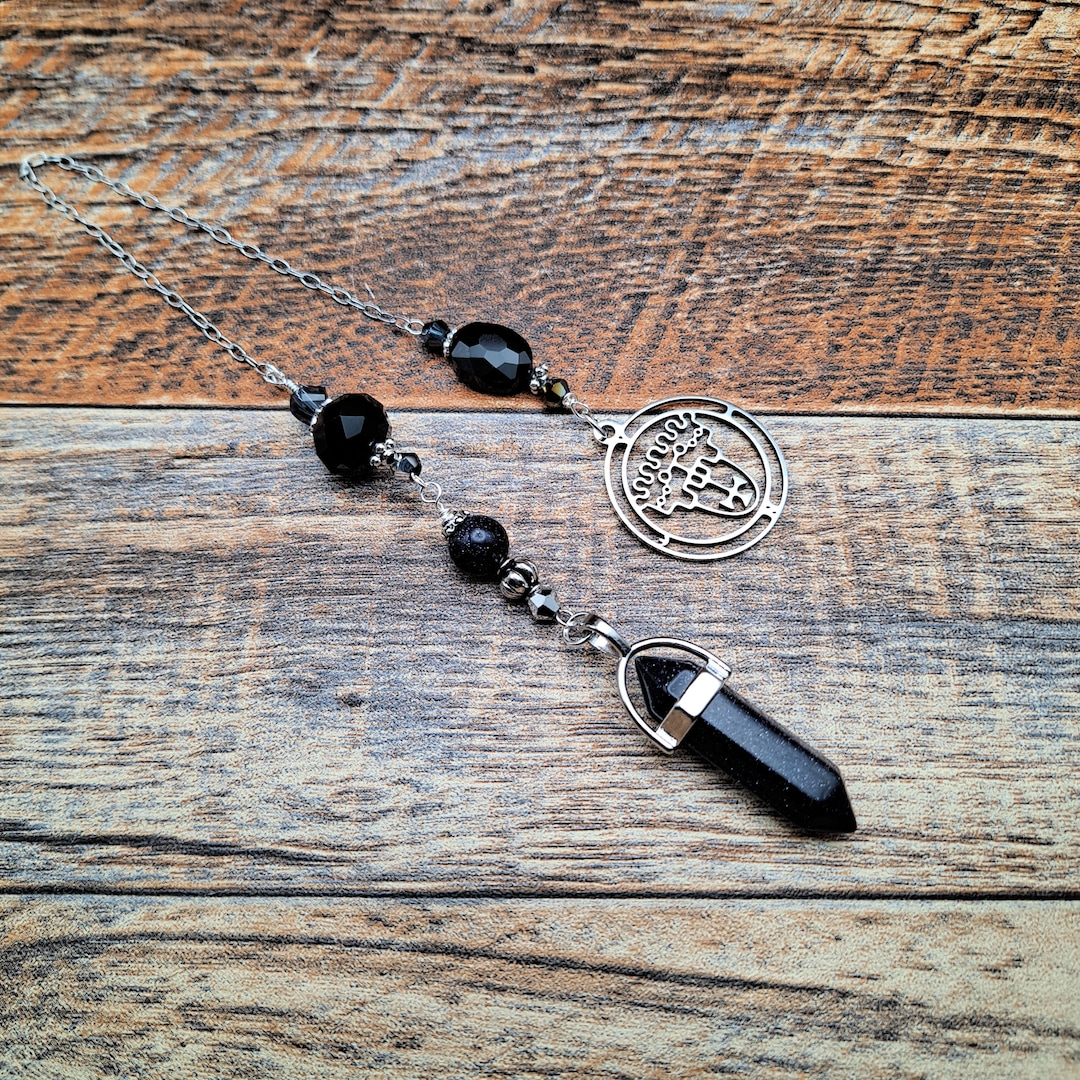 Ars Goetia Grimoire Demon Vine Crystal Pendulum, Dowsing, Divination ...