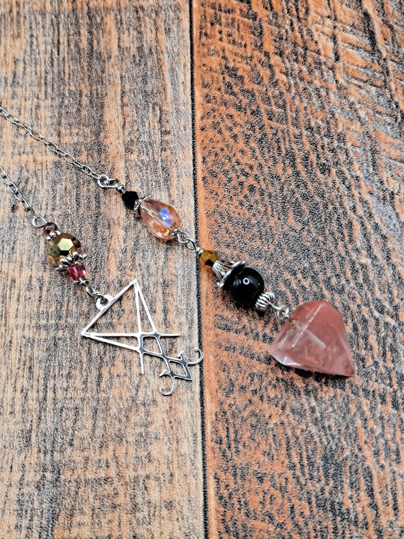Ars Goetia Grimoire Demon Lucifer Crystal Pendulum, Dowsing, Divination ...