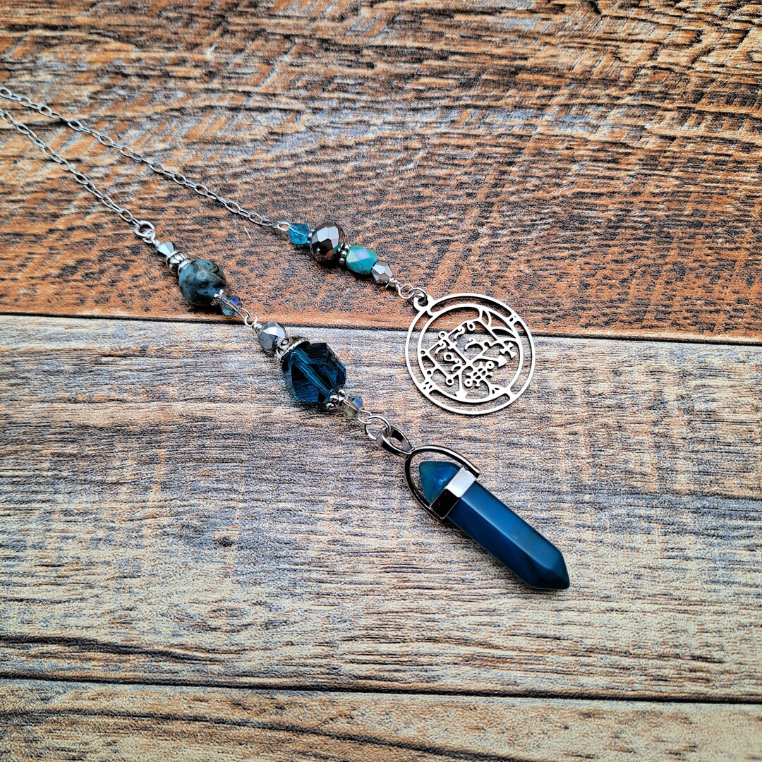 Ars Goetia Grimoire Demon Caim Crystal Pendulum, Dowsing, Divination ...