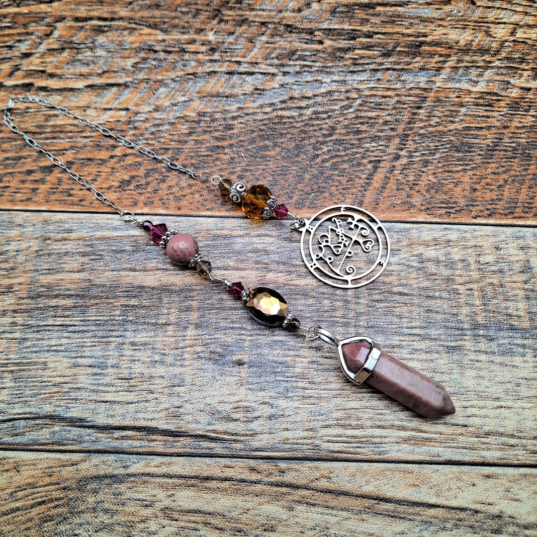 Ars Goetia Grimoire Demon Beleth Crystal Pendulum, Dowsing, Divination ...
