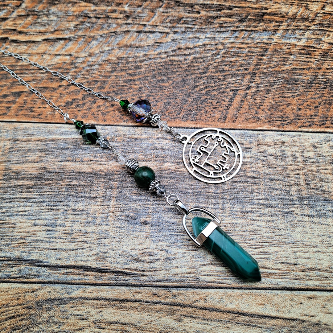 Ars Goetia Grimoire Demon Stolas Crystal Pendulum, Dowsing, Divination ...