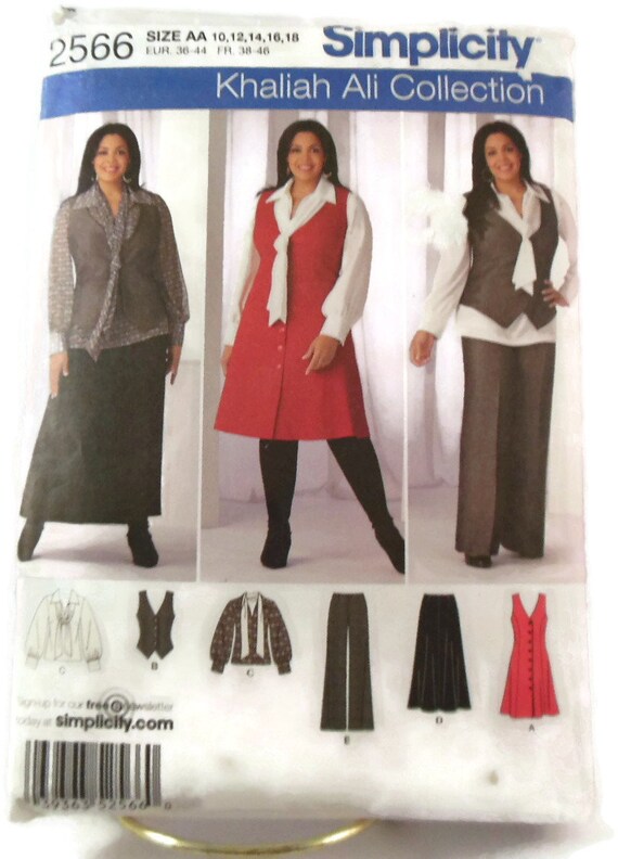 Khaliah Ali Collection Simplicity Pattern 2566 Uncut Size AA | Etsy
