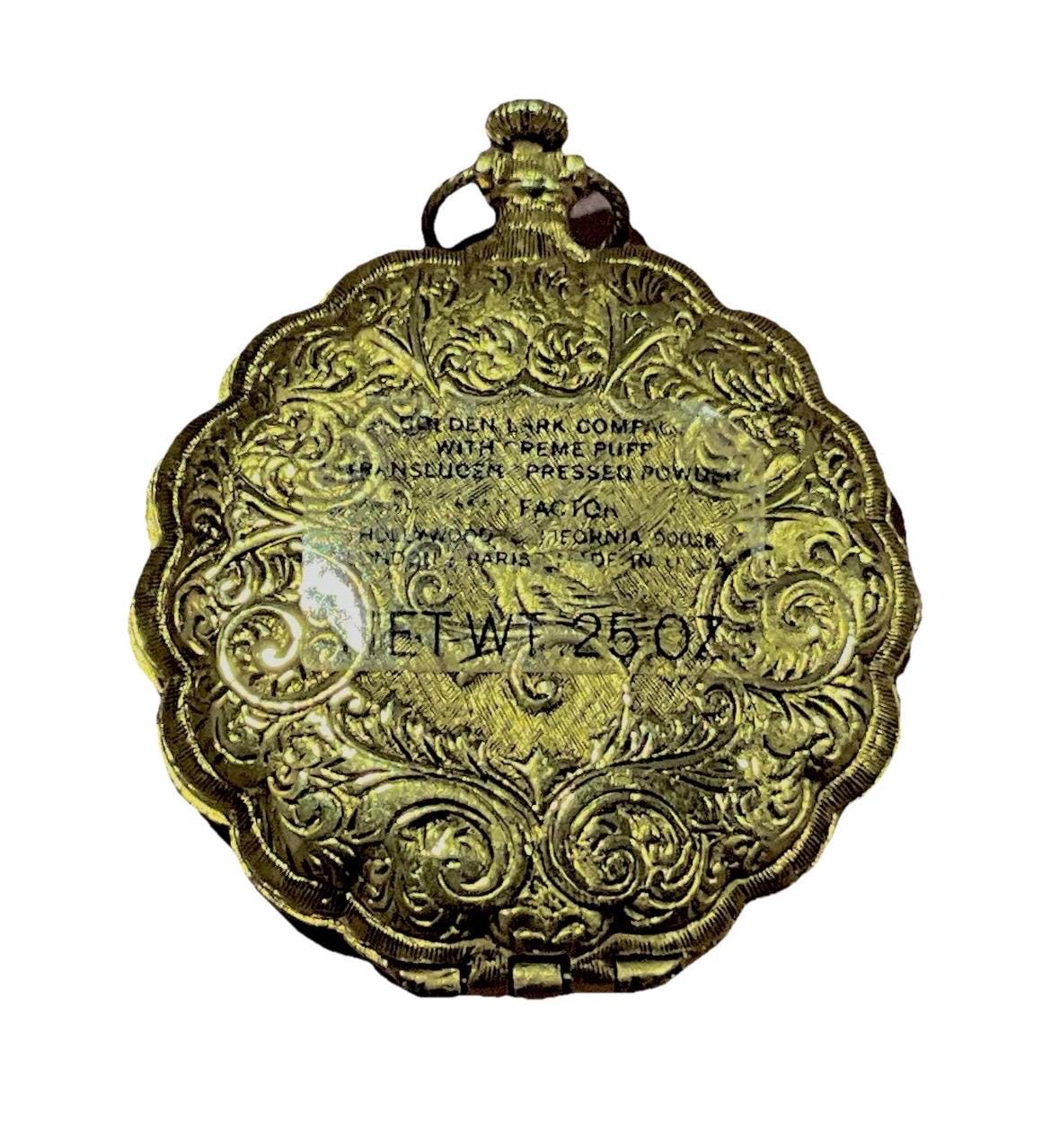 Max Factor Vintage Golden Lark Compact Watch Style - Etsy
