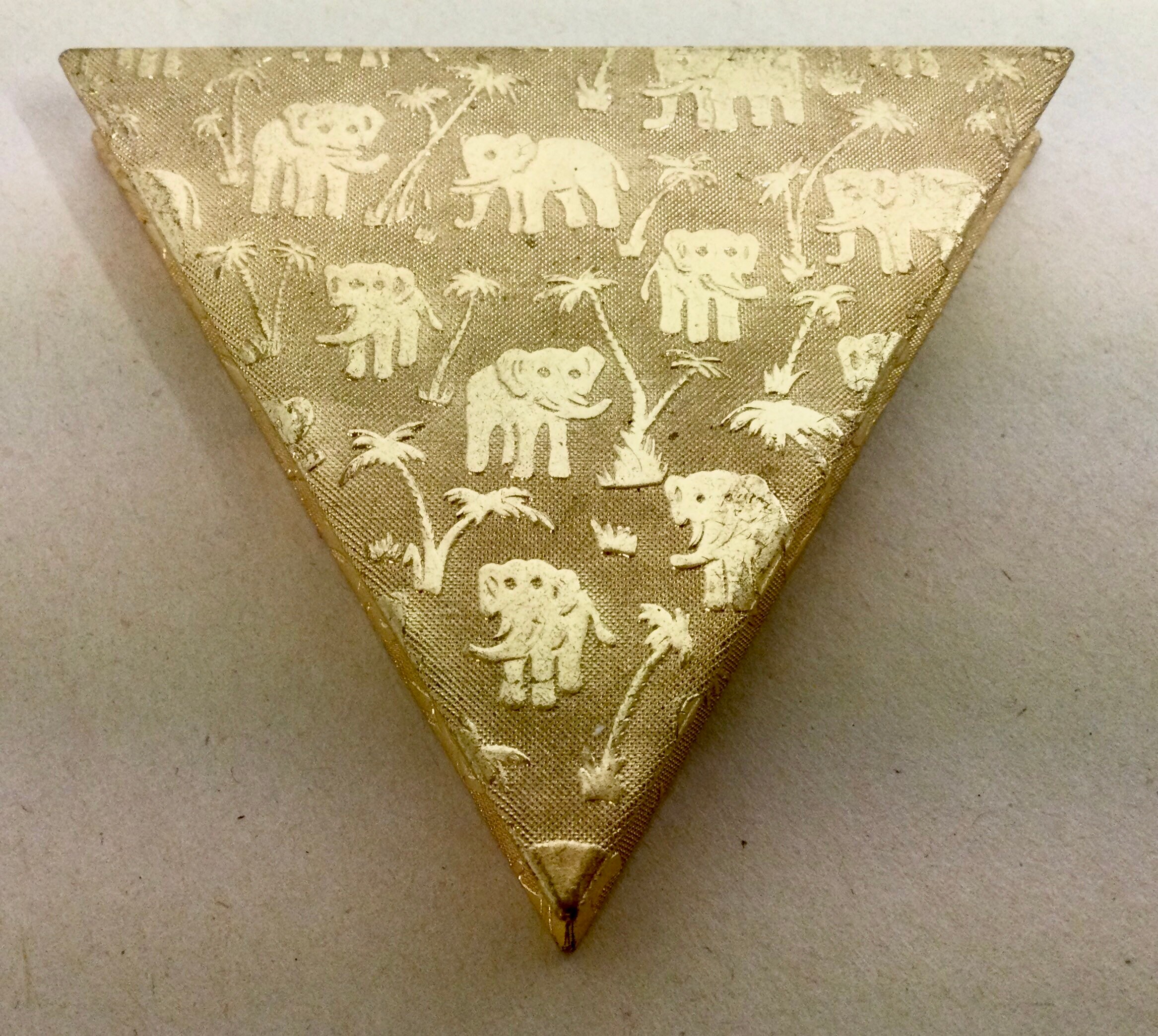 Vintage Faberge Triangle Elephant Rajah Powder Compact Refill | Etsy