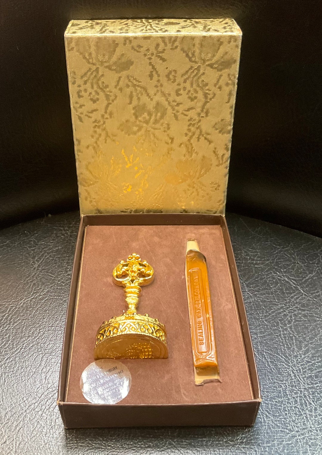 Rare Corday Fame Wax Signet Seal Solid Perfume Combination Compact ...