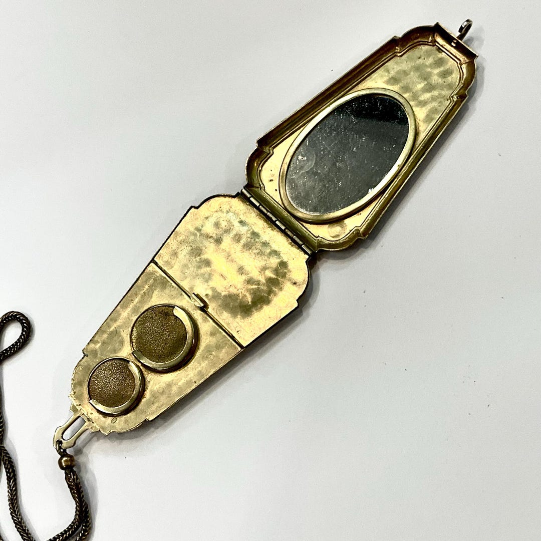 Vintage Two-tone Dance Compact Miniaudiere: Art Deco Style - Etsy