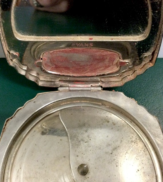 Vintage Evans Art Deco Powder Rouge Compact Enamel Ge… - Gem